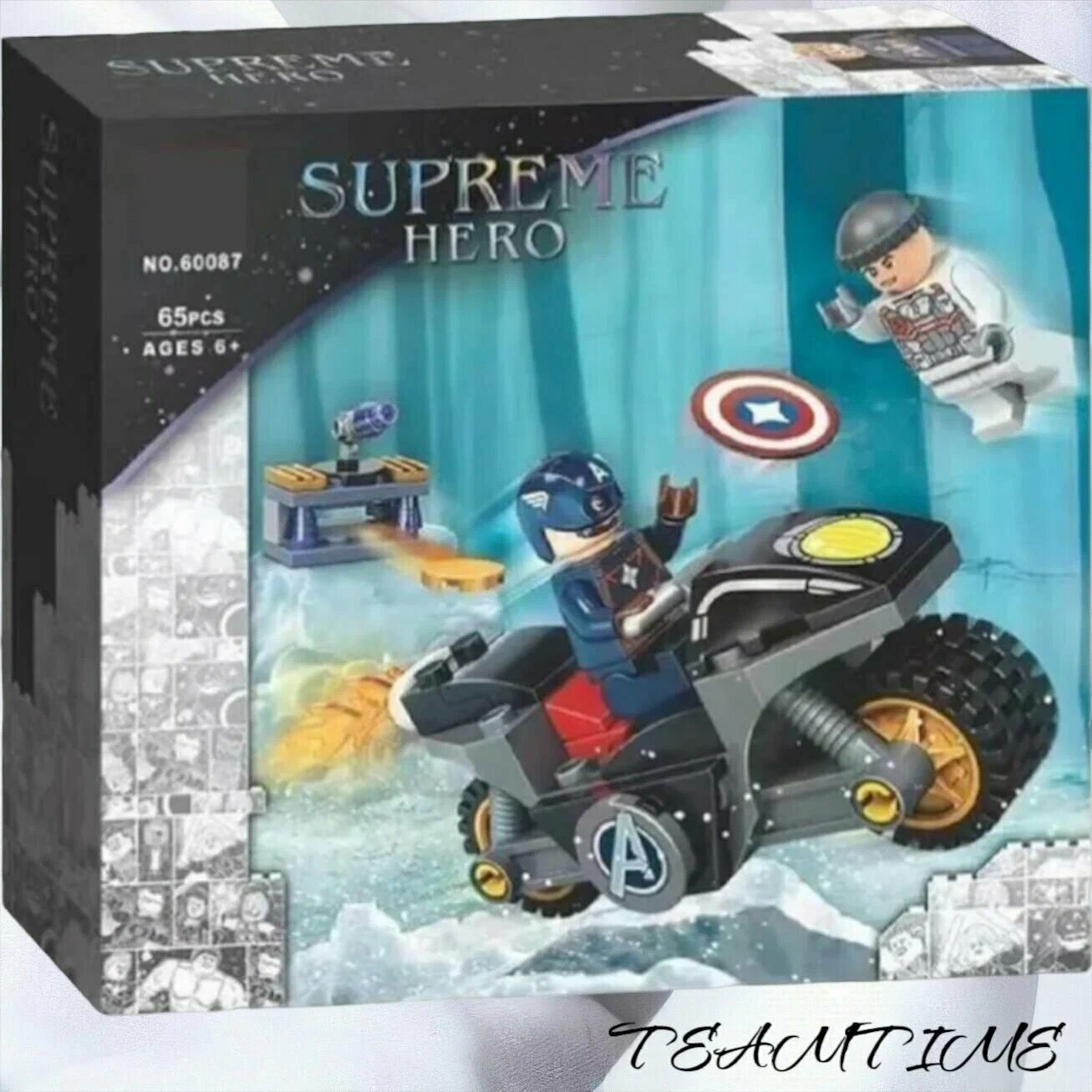 Конструктор Битва Капитана Америка с Гидрой, 60087 65 деталей