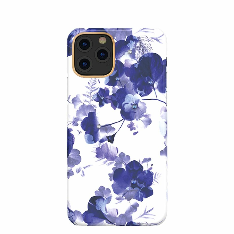 Чехол PQY Blossom для iPhone 11 Pro Orchid, со стразами