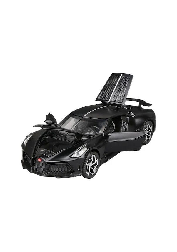 1:32 Bugatti La Voiture Noire Black Dragon Super Car Игрушечный автомобиль из сплава-черный черный