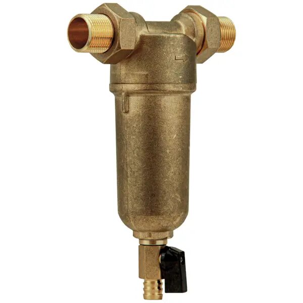 Промывной фильтр для ГВС Посейдон 1/2" НР 100 мкм латунь 13616