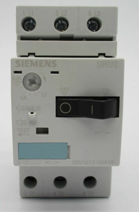 Выключатель автоматический для защиты электродвигателя Siemens 3RV1011-1DA10