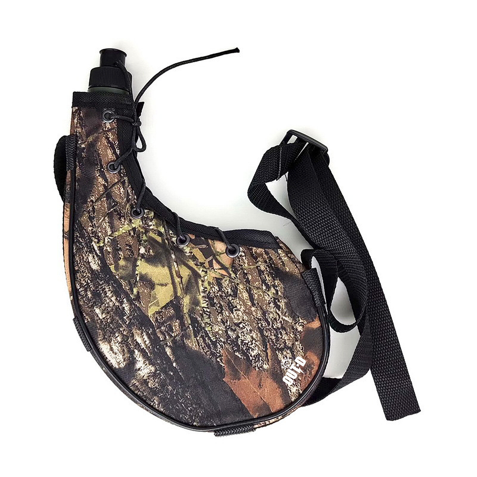 Наружная бутылка для воды 800 мл, спортивная фляга с плечевым ремнем для походов и пешего туризма