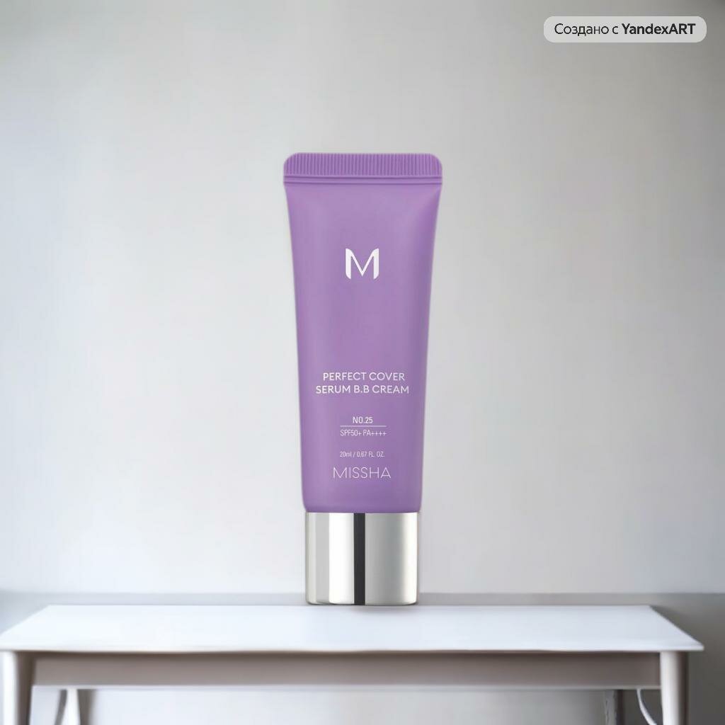 BB-крем MISSHA М тональный Perfect Cover Serum с антивозрастной сывороткой, SPF50, тон 23 natural beige, 20 мл