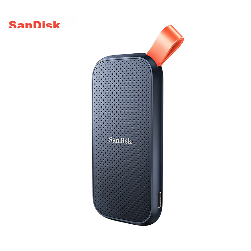 Внешний SSD-накопитель SanDisk E30, 1ТБ, черный, портативность, высокая скорость