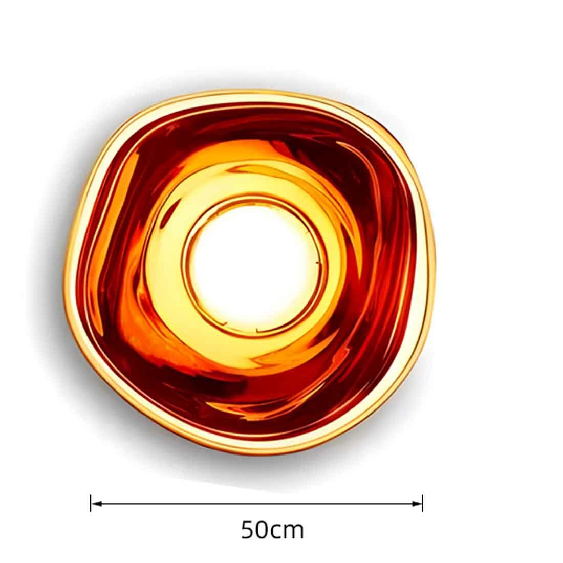 Настенный светильник в стиле Melt LED Surface Light Wall Sconce by Tom Dixon (розовое золото, 50 см)