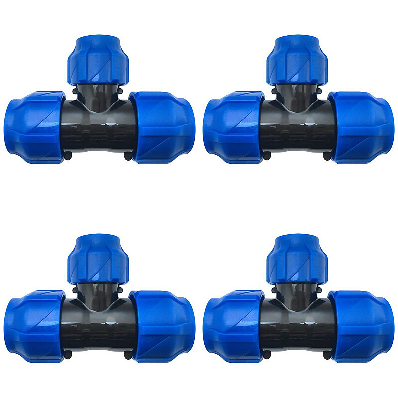 Тройник ПНД компрессионный 50х50х50 мм (4 шт.)