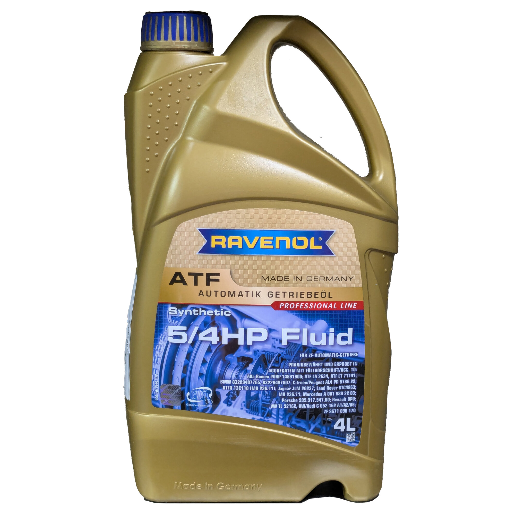 Трансмиссионное масло Ravenol ATF LT 5/4HP, для АКПП, синтетическое, 4л, 1шт