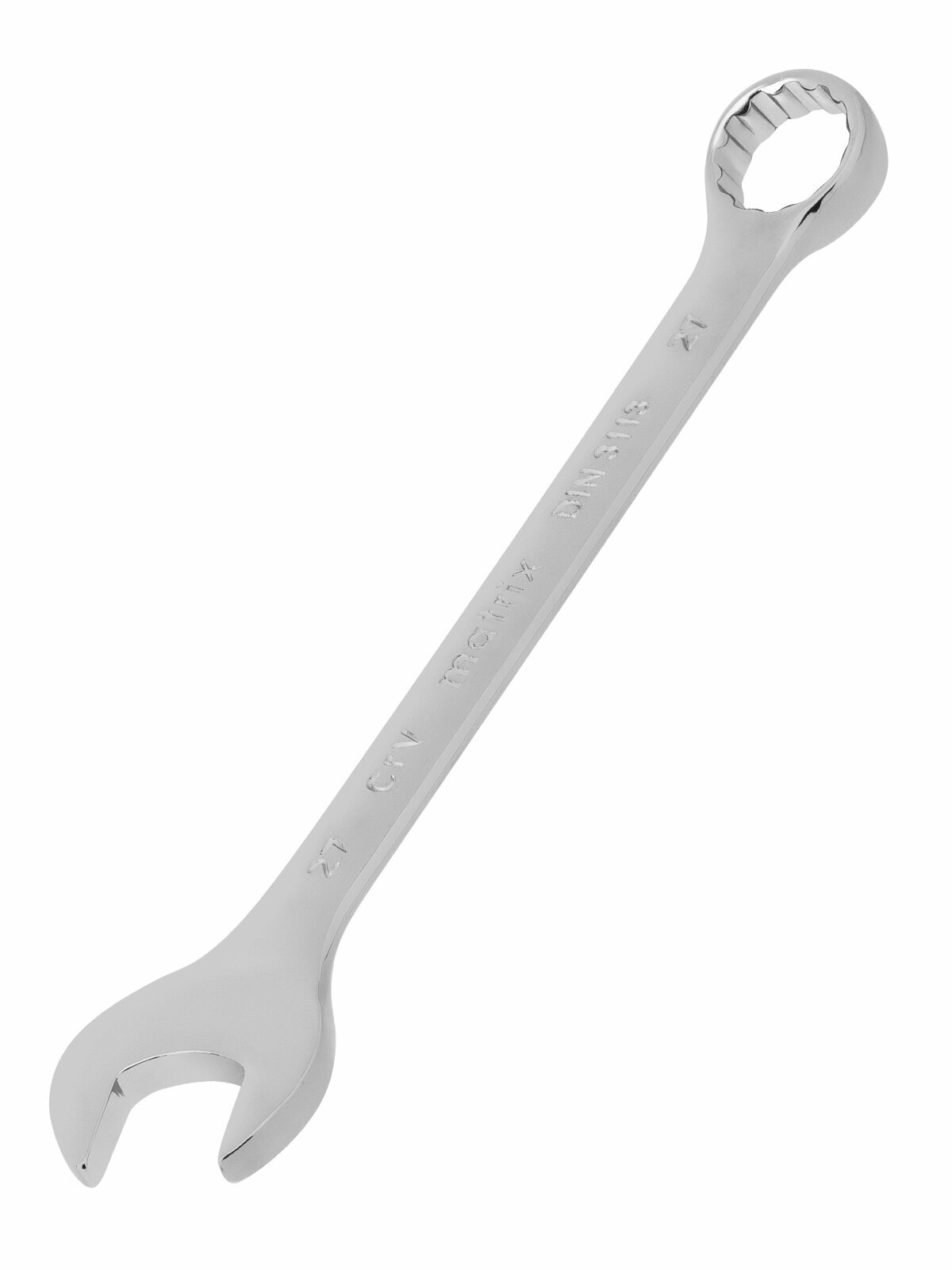 Ключ комбинированный Matrix 27 мм, CrV, полированный хром 15172