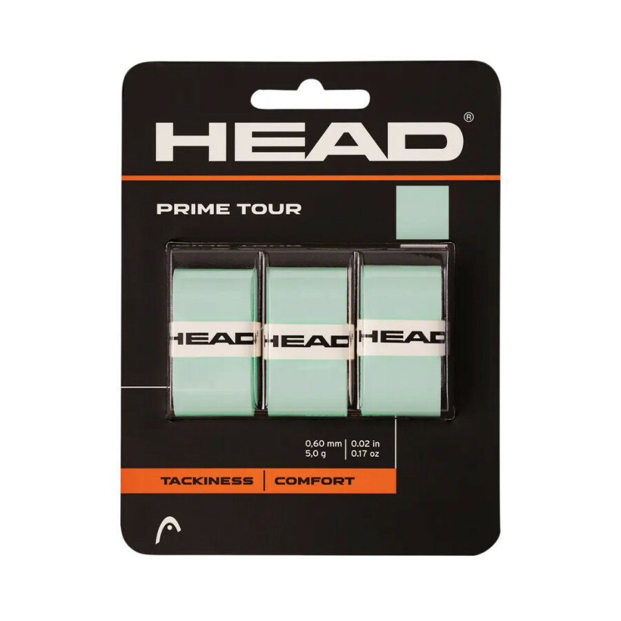 Обмотка для ручки HEAD Overgrip Prime Tour x3, Cyan полипропилен