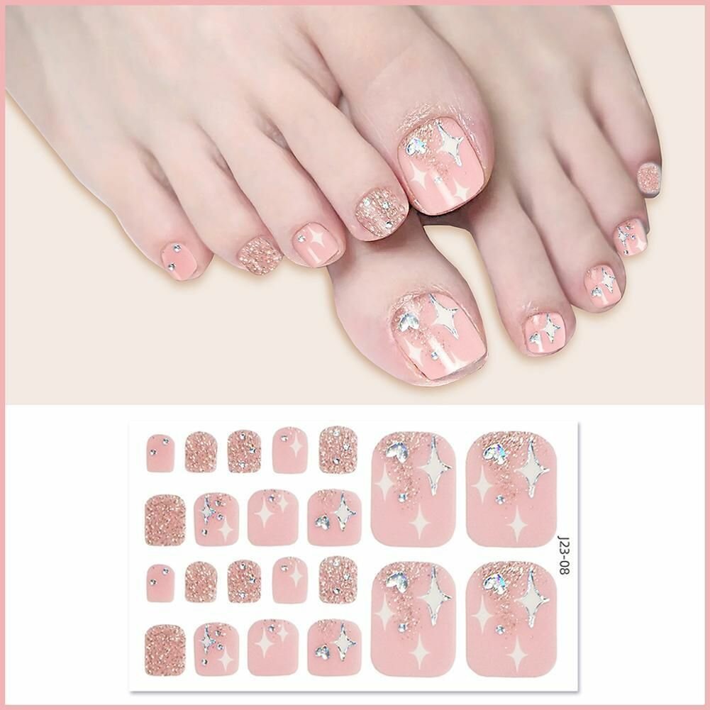 22tips Baking Free Наклейки для ногтей на ногах