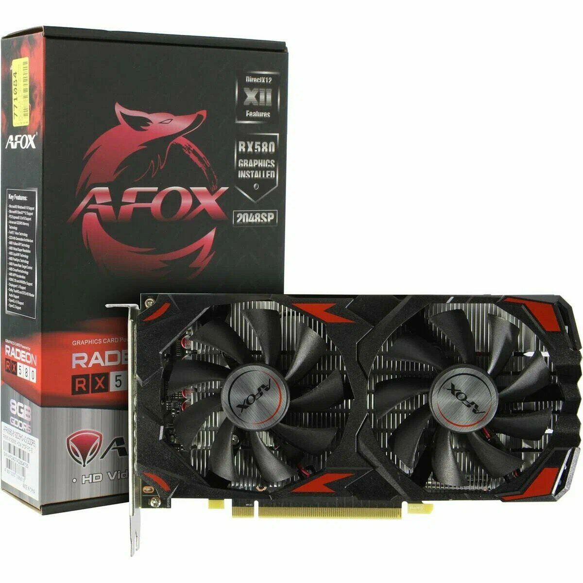 Видеокарта Afox AFRX580-8192D5H3-V3 DDR 5