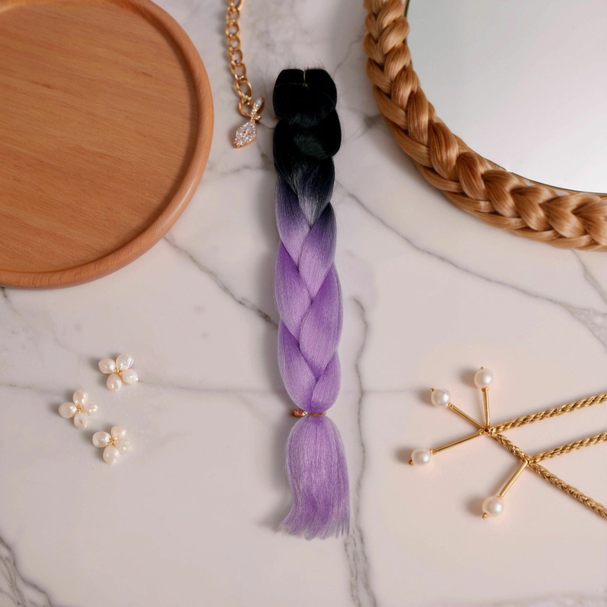 Канекалон Косы+подарок резинки