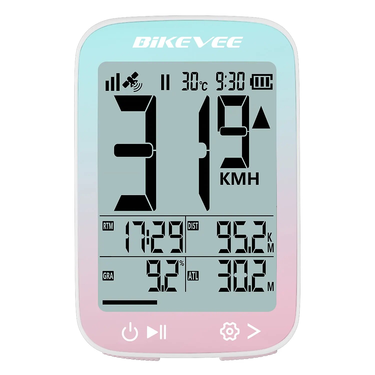 Bikevee BKV-3001 GPS велокомпьютер gradual change-1