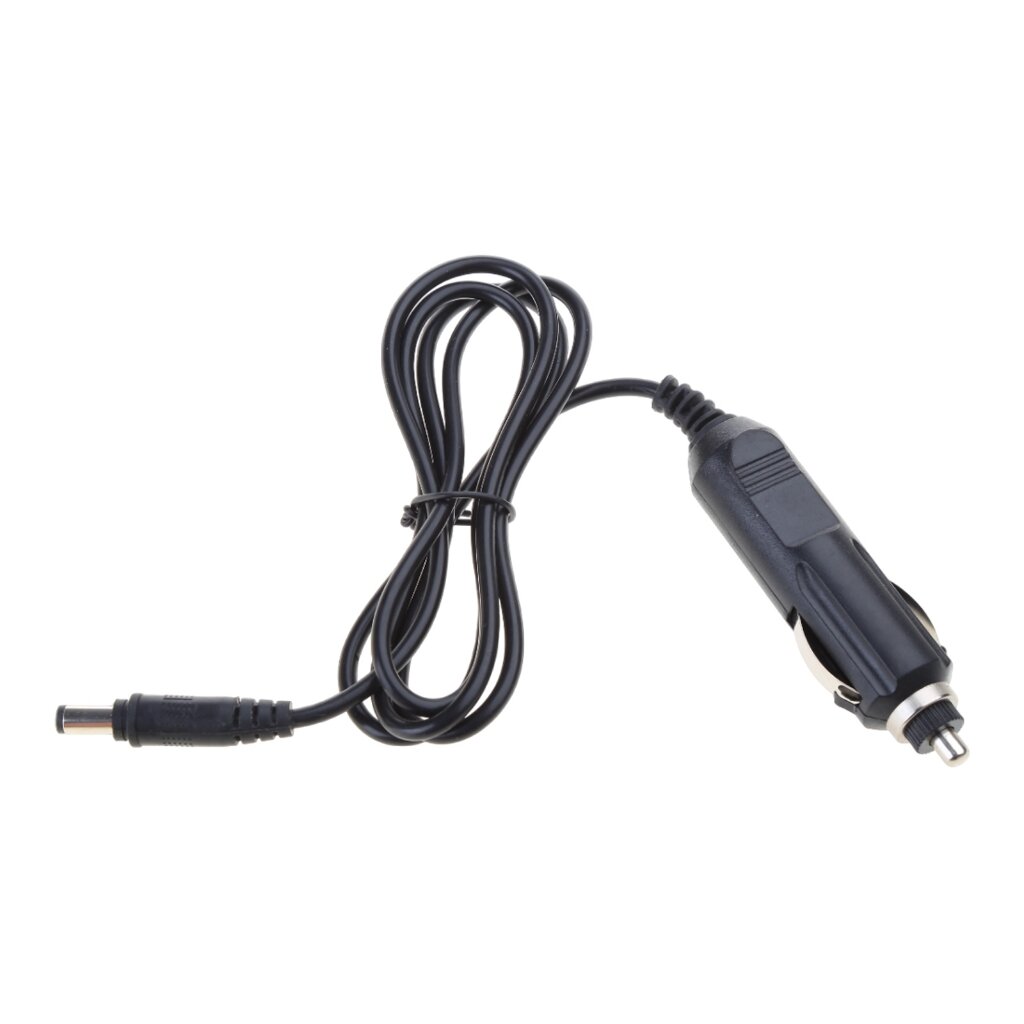 Автомобильное зарядное устройство 12 В, автоматический кабель питания для постоянного тока 5,5 мм x 2,1 мм с вилкой автомобильного прикуривателя