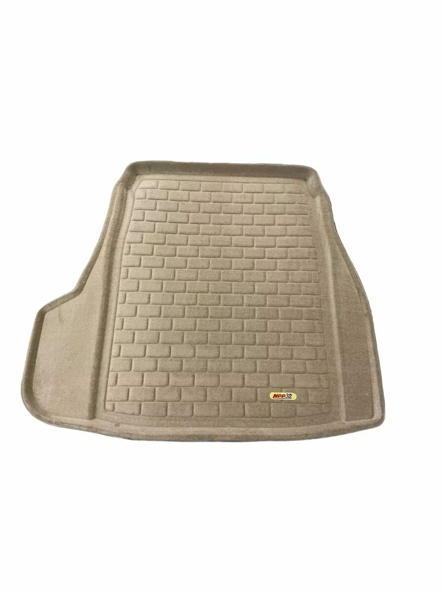 Коврик в багажник для BMW / БМВ 5 (E60) 2003-2010 г. - 3D бежевый