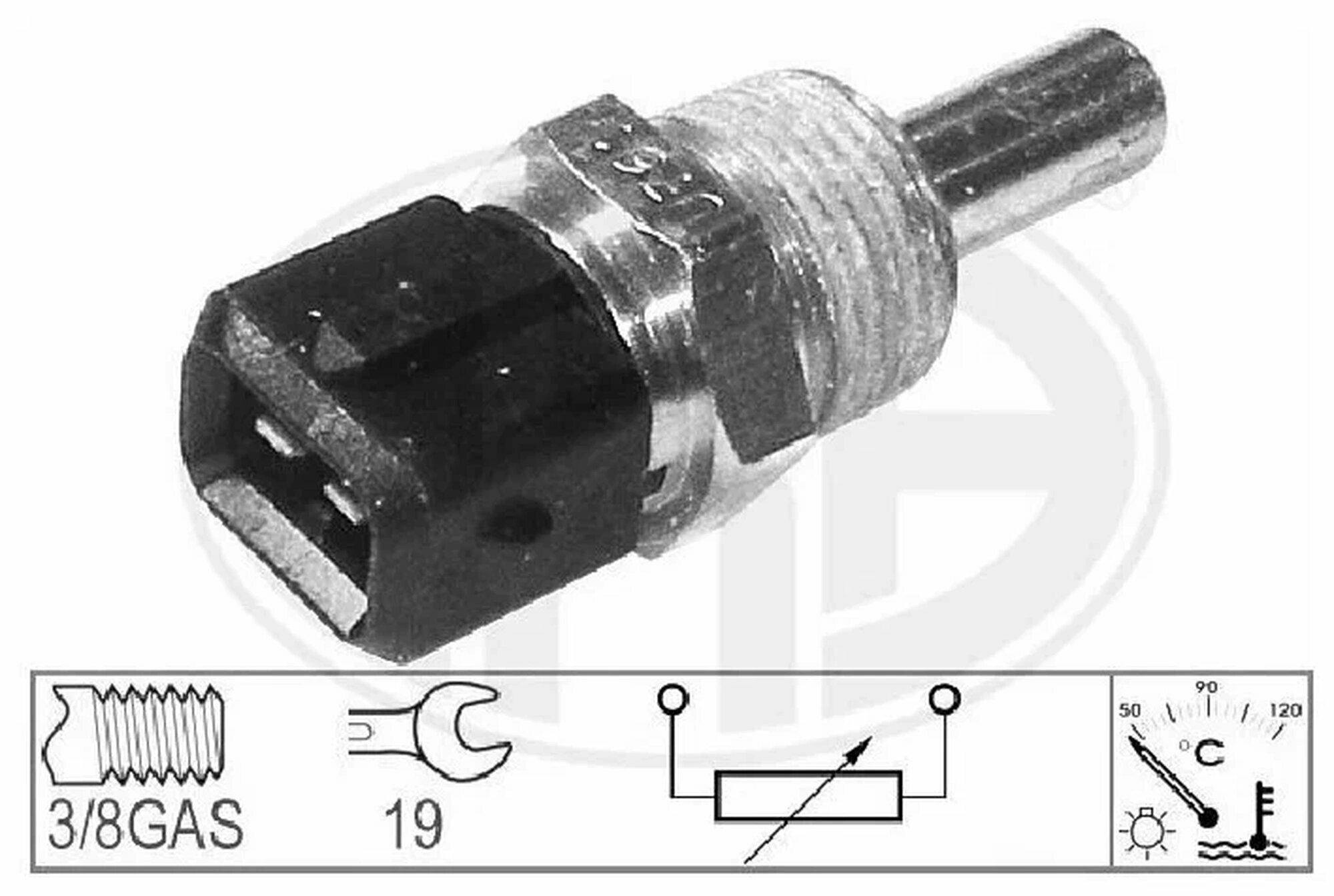 Датчик температуры ERA 330642, для автомобилей, OEM-номера MD149338, 1341031, 1341038