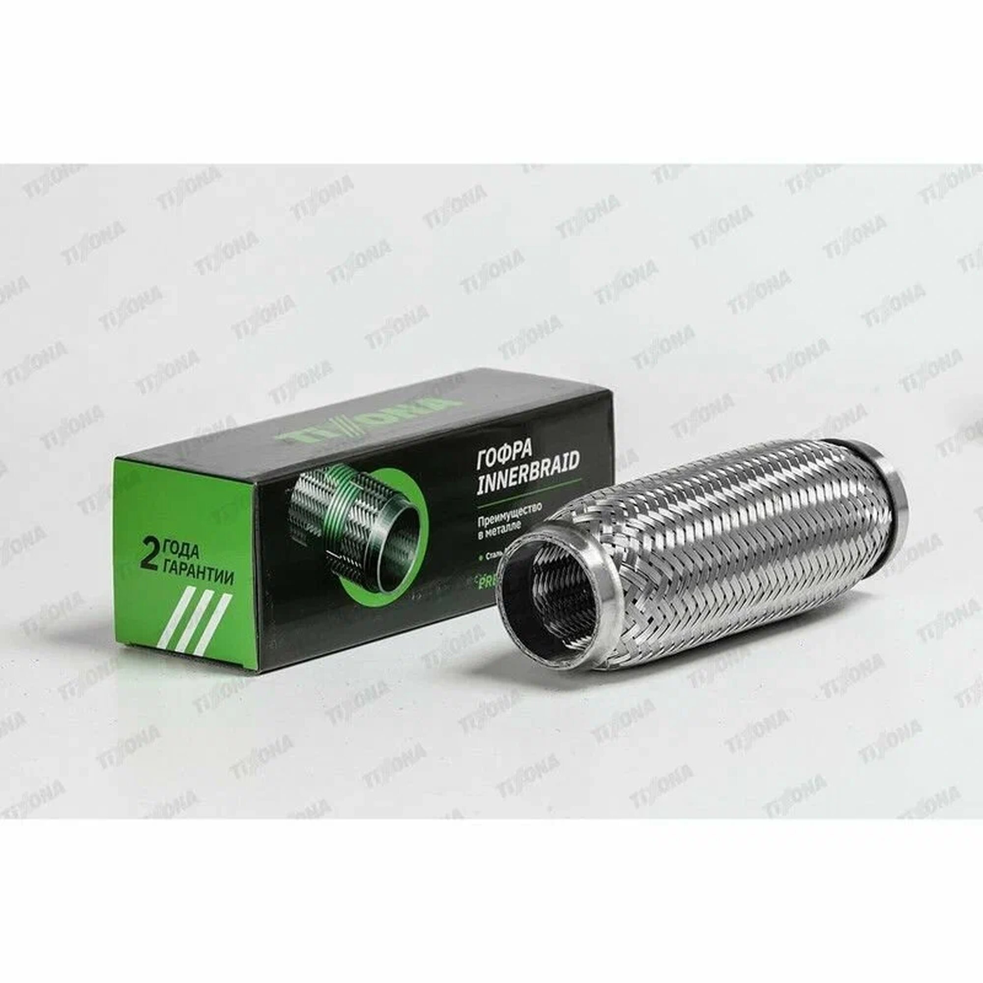 Гофра глушителя Tixona 50200, нержавеющая сталь, 50х200мм