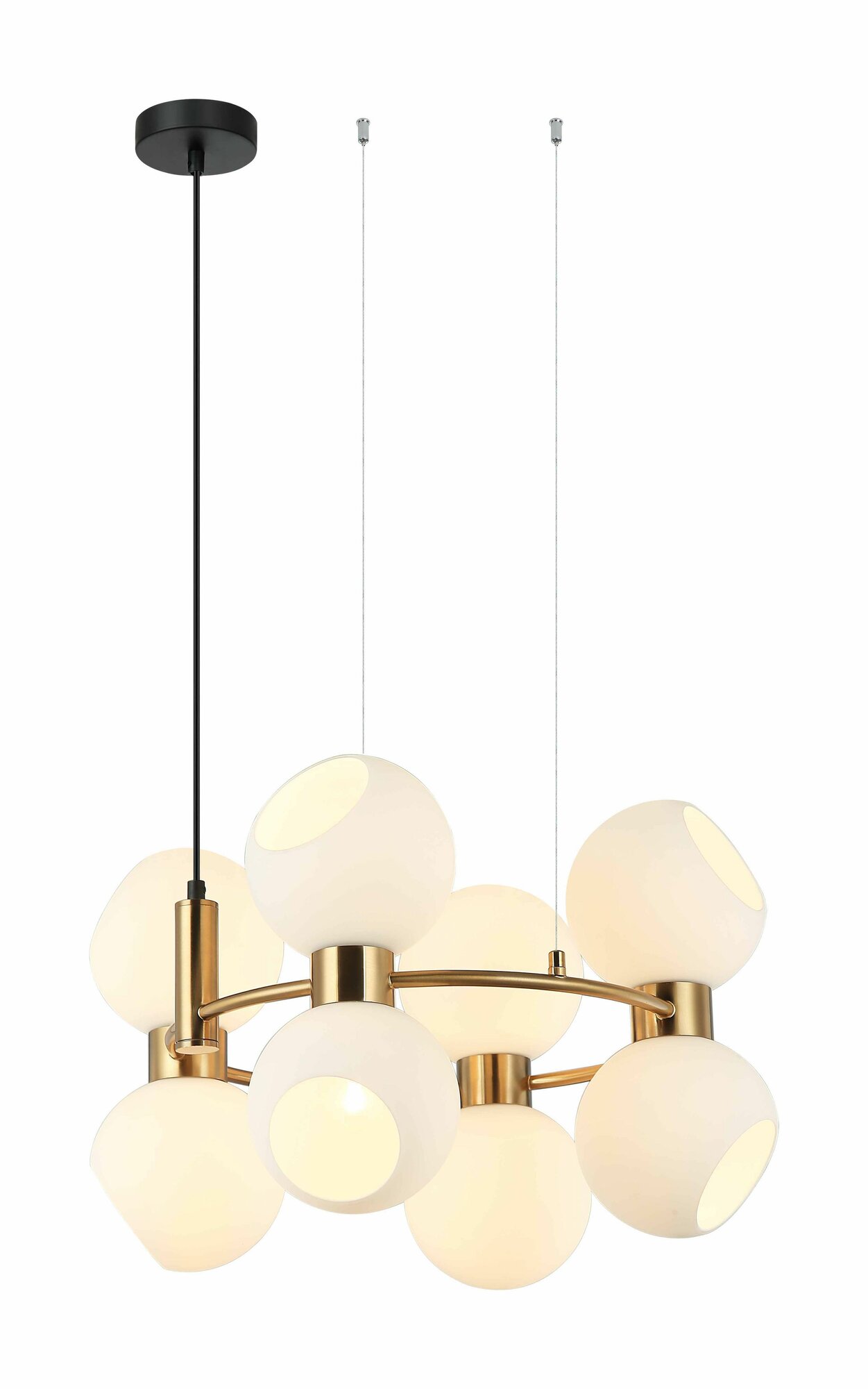 Люстра росток MDM-5905/8 BRO+W 8×40W E27 латунь для акцентного освещения гостиной