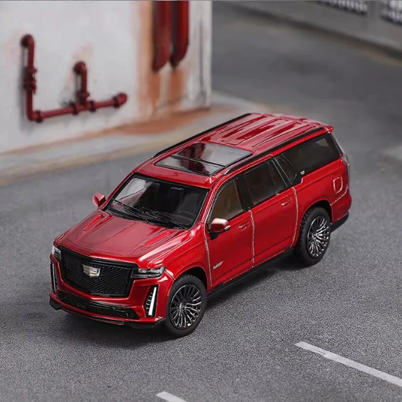 Welly Cadillac Escalade ESV 2023, красный, 1:64