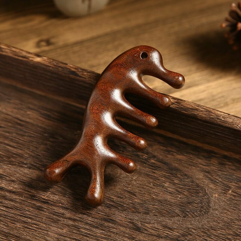 Гребень для волос и тела массажный из сандалового дерева