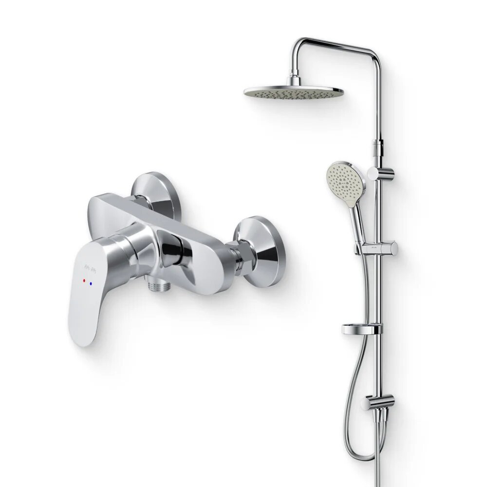 Душевой комплект Смеситель для душа AM.PM Like F8020016 / Стойка F0780064