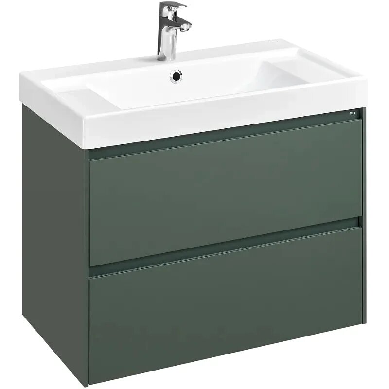 Тумба с раковиной Roca Ona 80 зеленая матовая