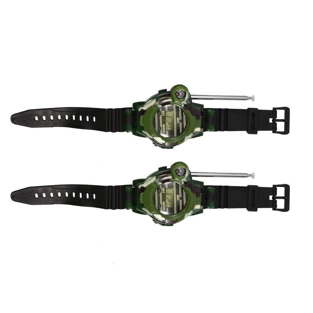 2Pcs Mini Children Walkie Talkie Children Wrist Watches Intercom Outdoor Toy Gift