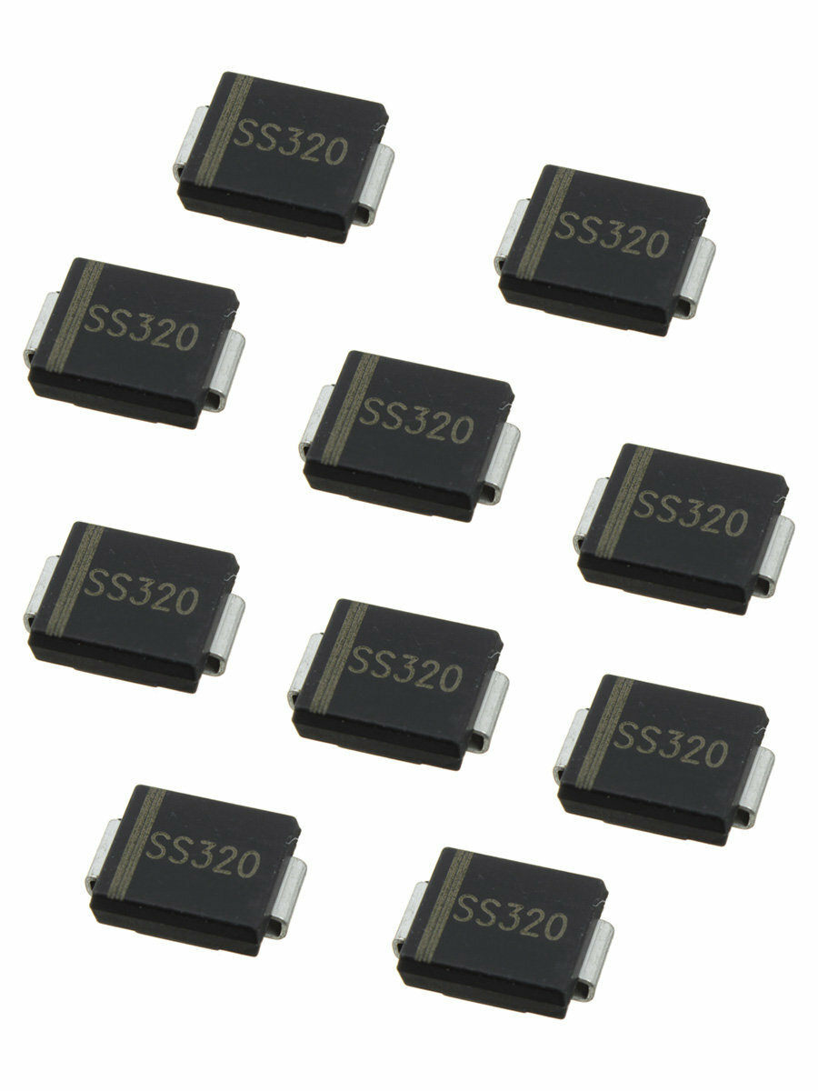 Диод Шоттки SMD 3А 200В SS320 SMC YJ (упаковка 10шт)