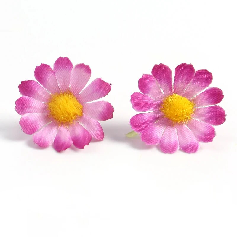 50/100 шт. Мини искусственные ромашки из шелка Розовый, 50Pcs, 10