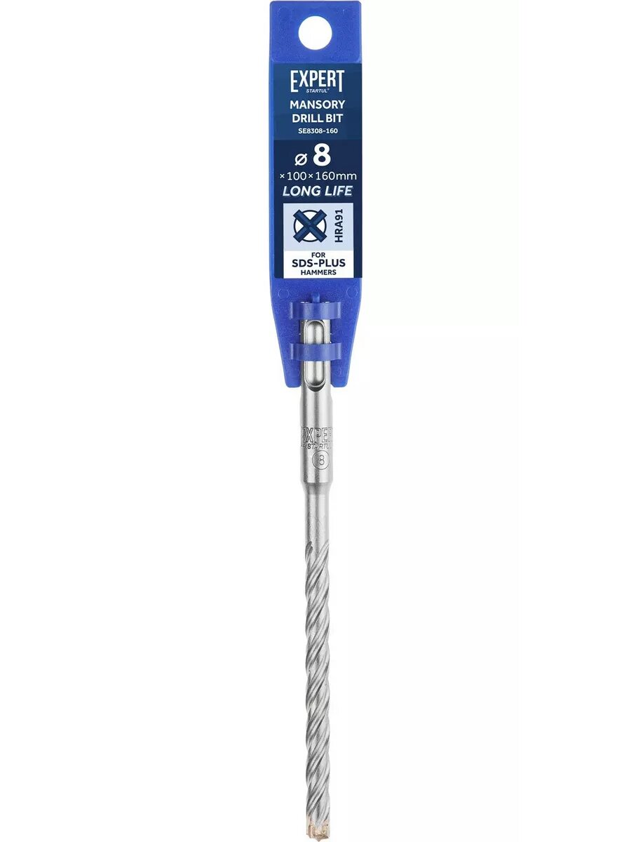 Бур для перфоратора, сверло по бетону для перфоратора SDS-plus 8х100х160 мм STARTUL Expert (SE8308-160)