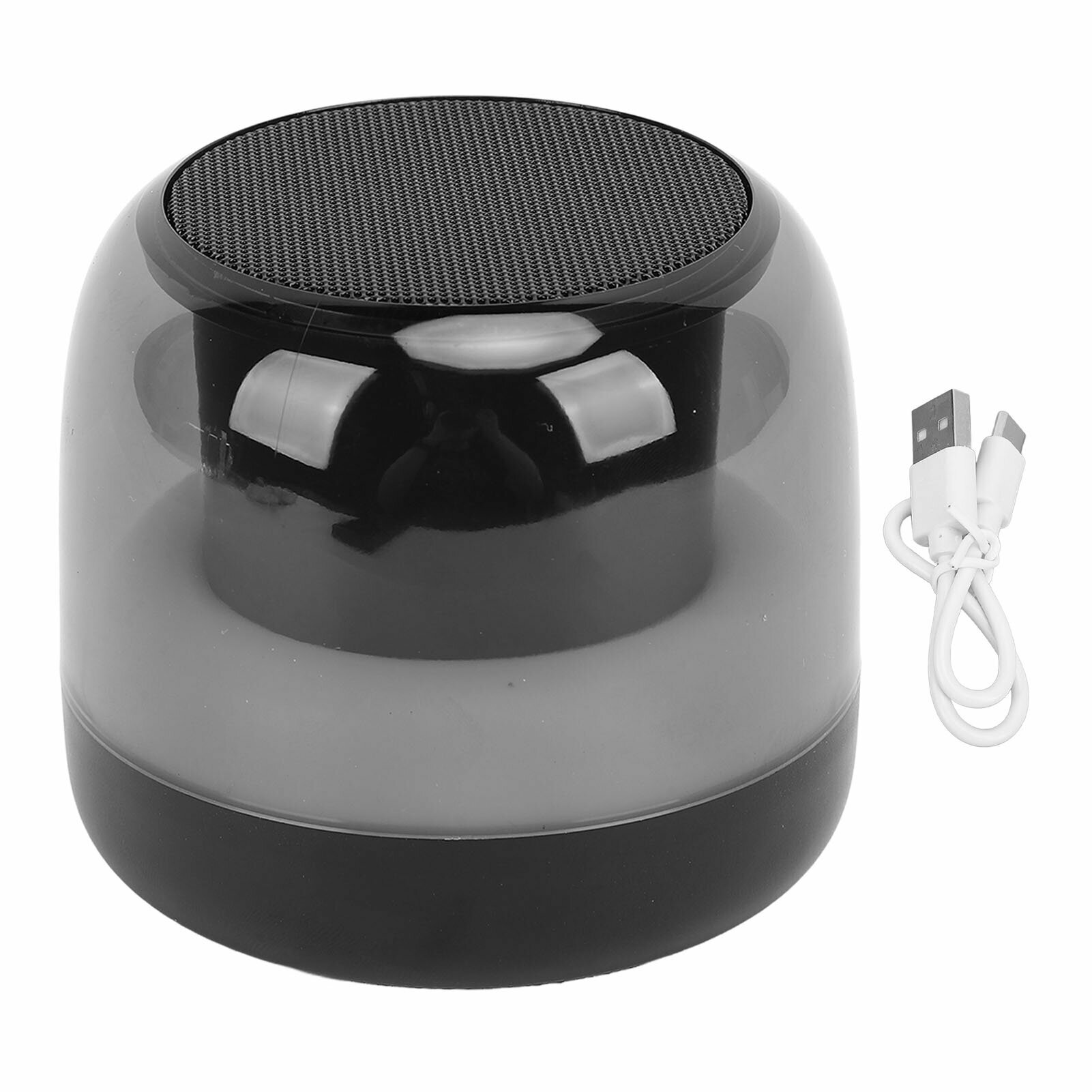 Bluetooth-динамик с RGB-подсветкой, сабвуфер, Hi-Fi, USB, для дома и улицы черный