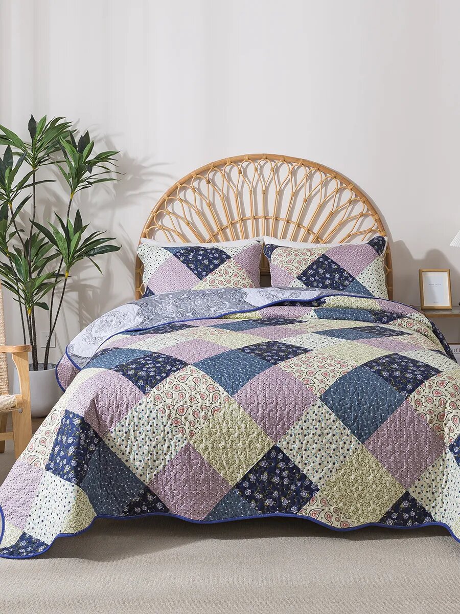 Покрывало 230х250 и 2 наволочки 50х70 Patchwork