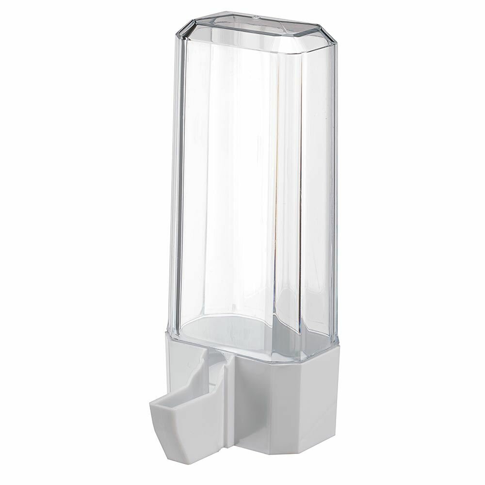 Поилка для малых и средних птиц Ferplast SILVER с узким носиком, 240 мл (вертикальные прутья)