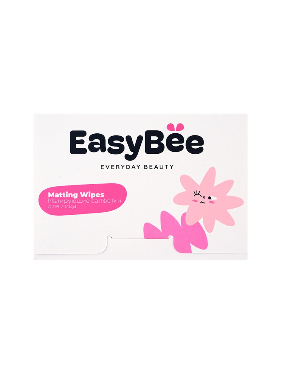 Салфетки для лица EASYBEE BEATY DAY матирующие 50 шт