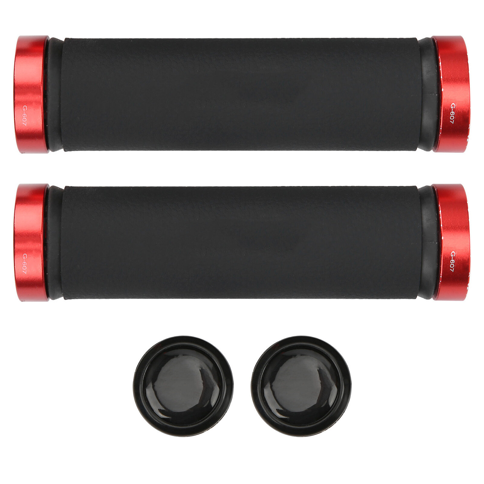 Губ -607 горные велосипедные руля с ручком микрофибры кожа двусторонняя блокирующая ручка с красным кольцом с красным кольцом