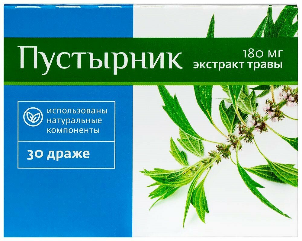 Пустырник биокор 30 шт. драже по 180 мг