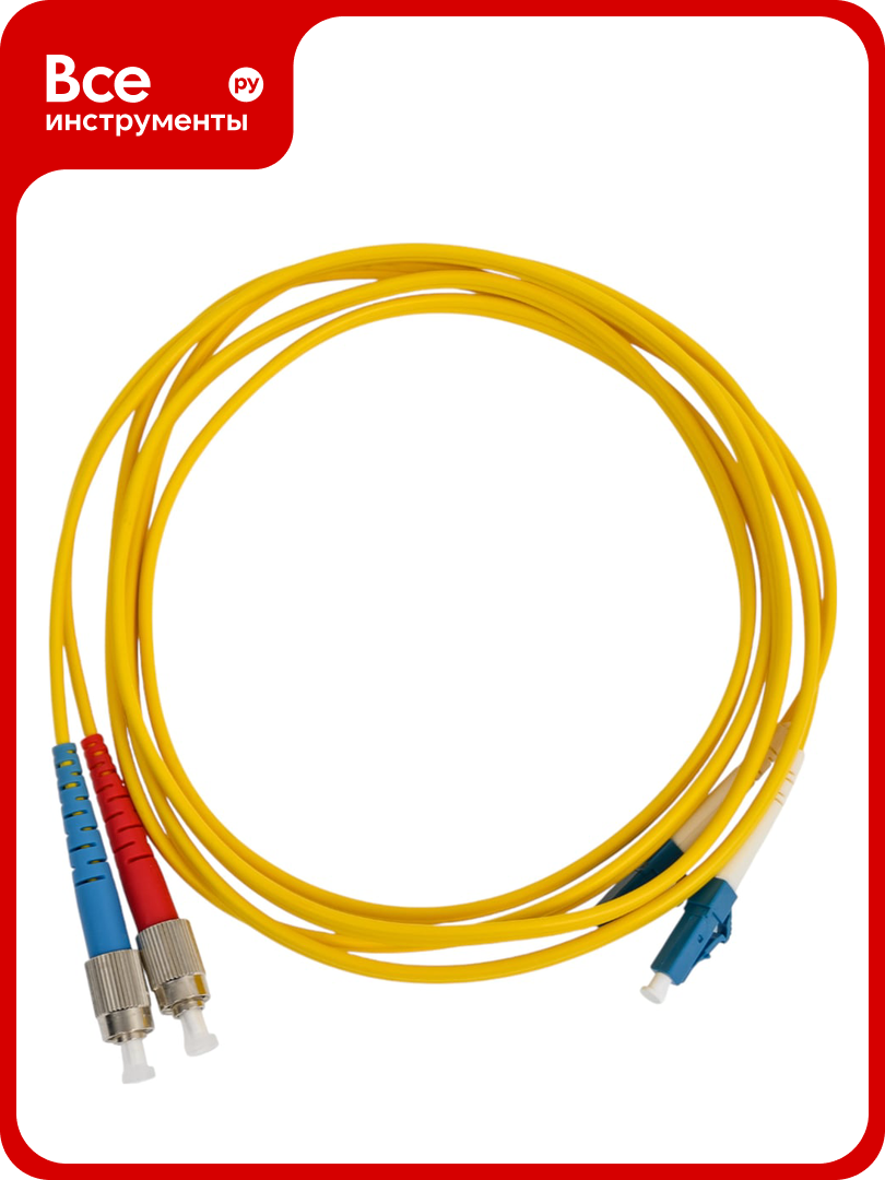 Оптический патч‑корд TopLAN, симплексный, SM, 2.0 м PC‑TOP‑652‑FC/U‑LC/U‑2.0, LSZH‑компаунд оболочка, FC‑LC коннекторы