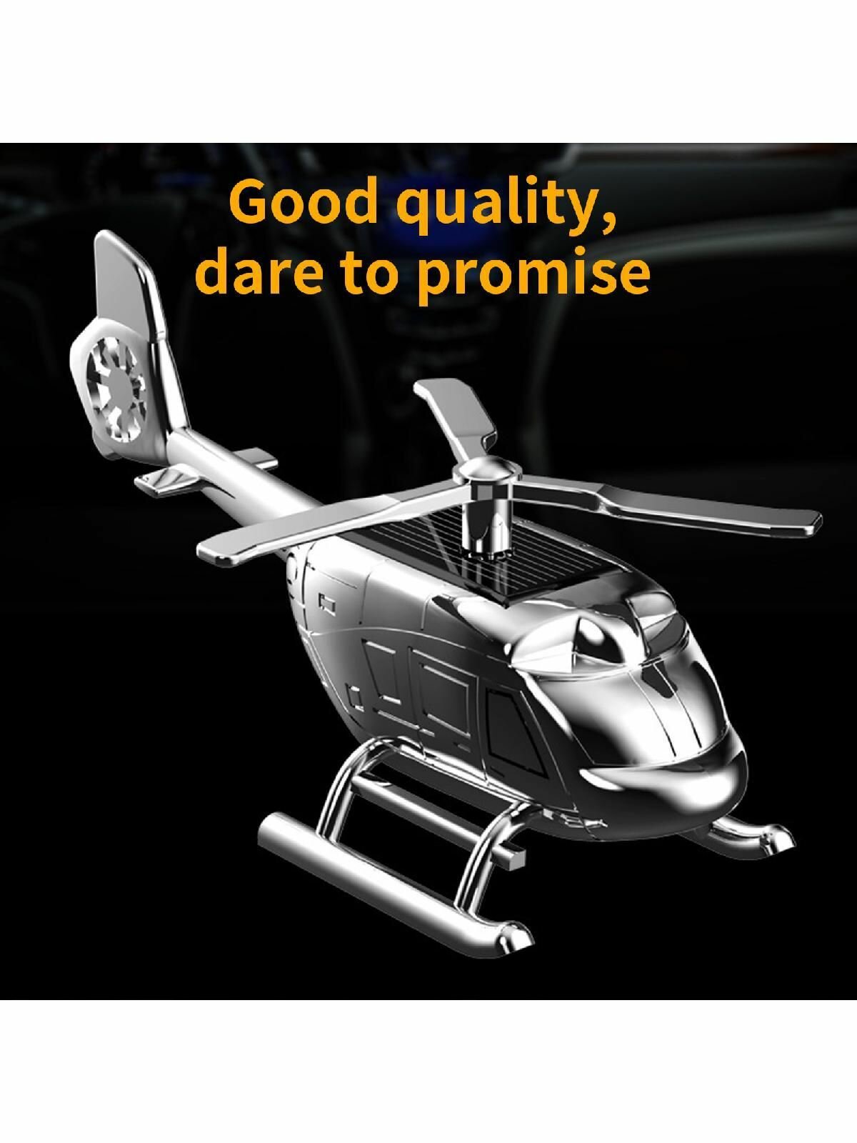 Обшивкасалонаавтомобиля, Вращающееся украшение для ароматерапии на вертолете-ароматерапия на солнечных батареях Technology Black , нескользящий коврик в подарок + 3 ароматерапевтические палочки