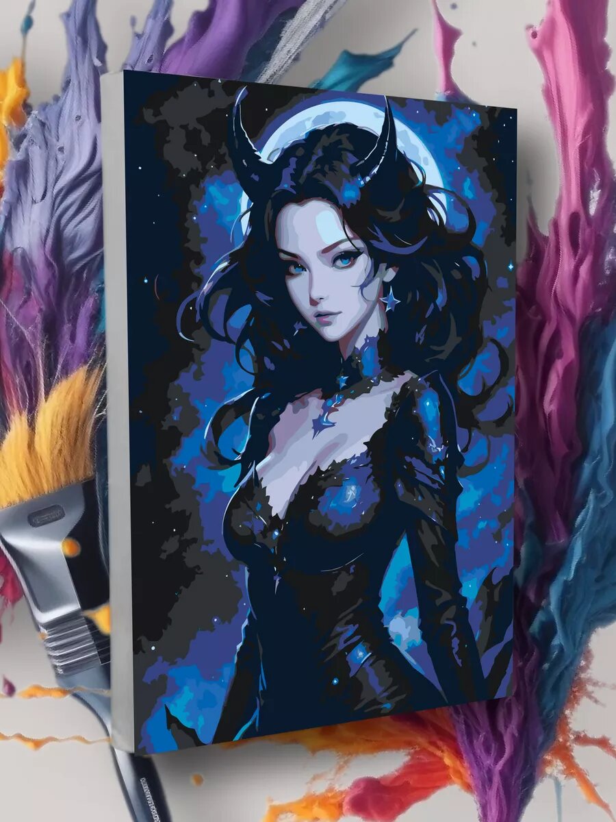 Картина по номерам ведьма