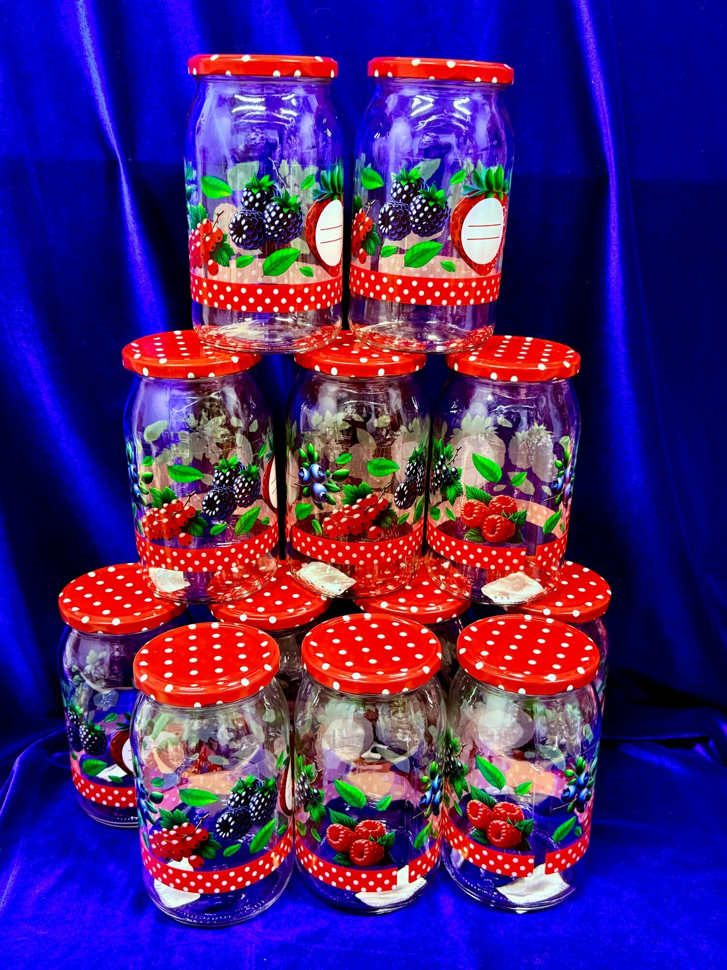 Набор Банок для Консервирования 900 мл 12 шт. "Ягодка"