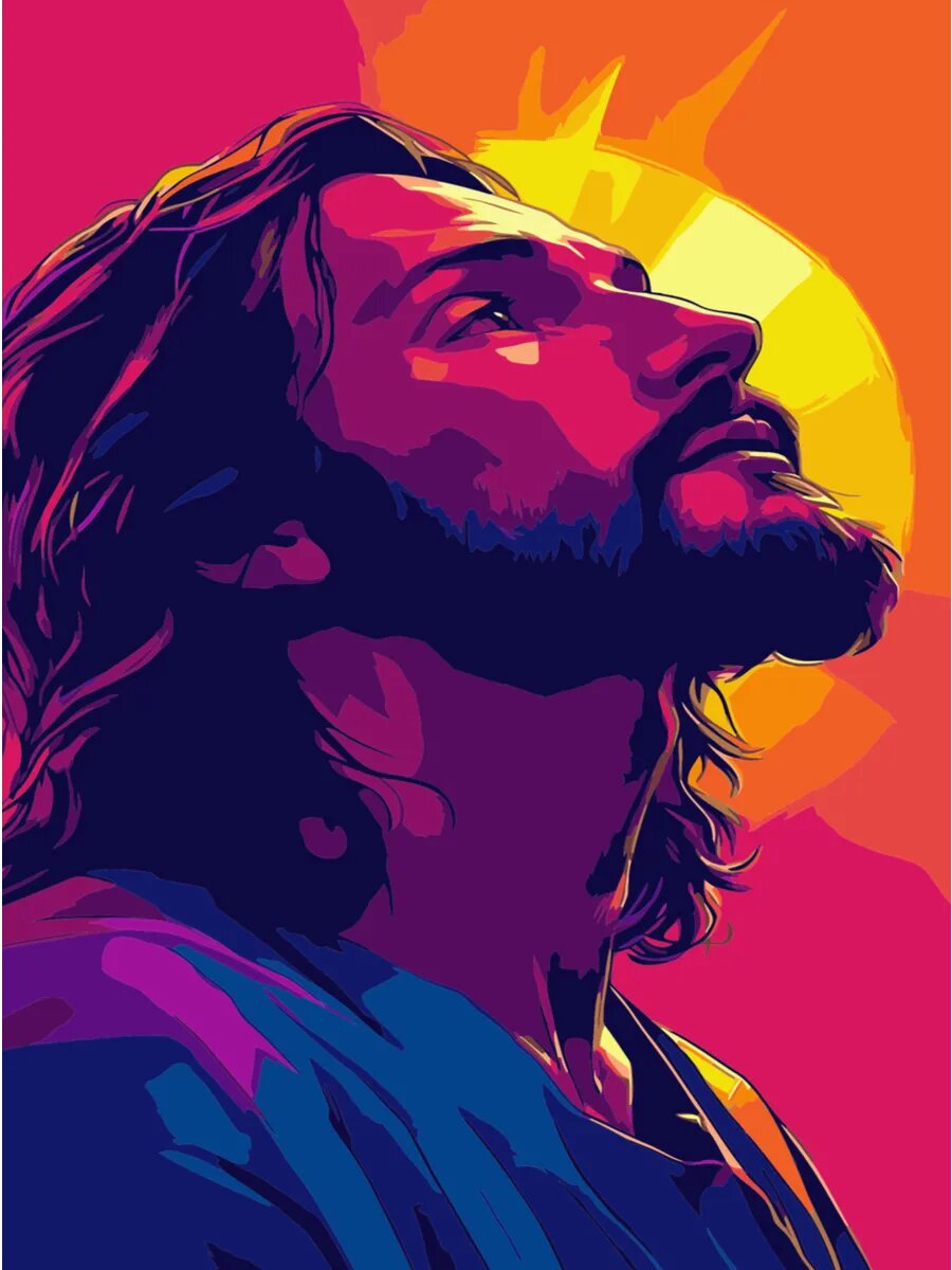 Картина по номерам иисус