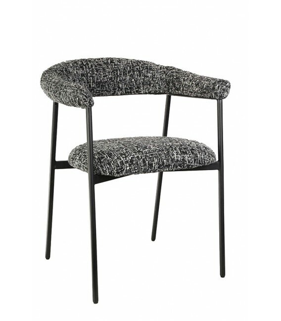 Стул обеденный Тимбо черно-белый