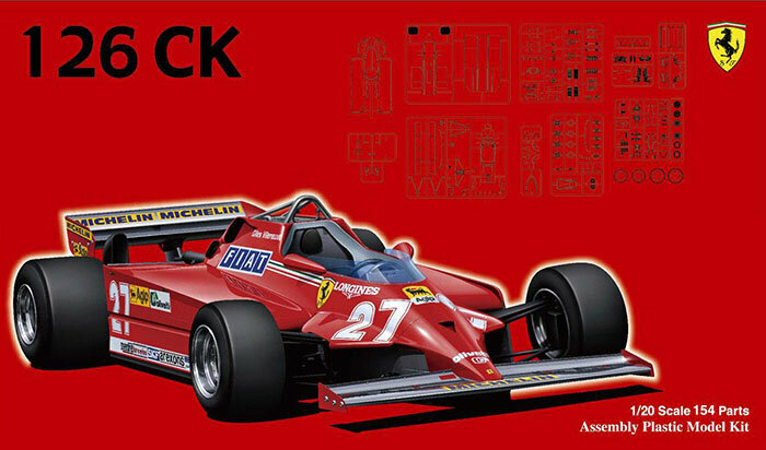 Сборные автомобилей модели Fujimi-09196 1/20 F1 Ferrari 126CK 1981 car model kit