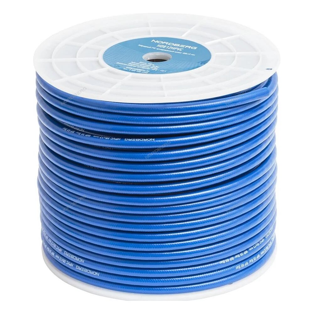 NORDBERG Шланг воздушный гибридный ПВХ диам. 8x12 мм, (в бобине 100м) H0812HPVC