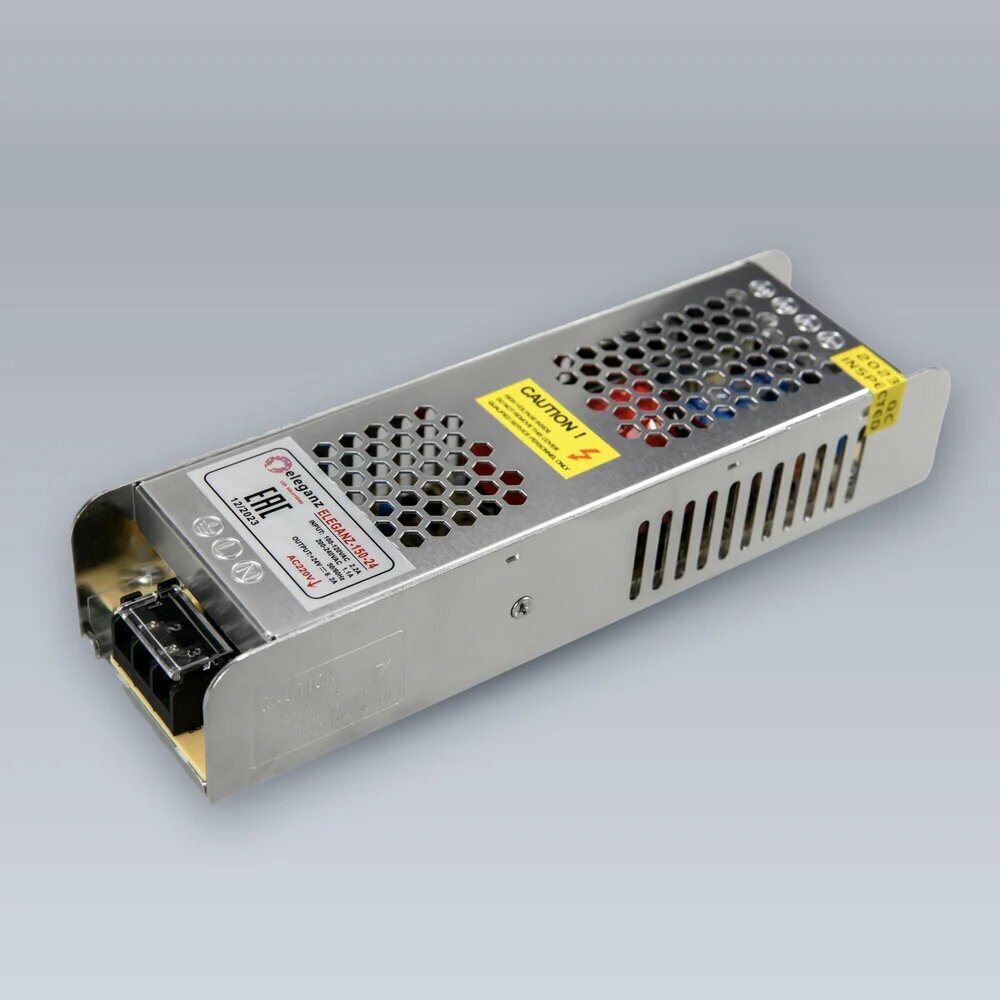 ELEGANZ 24V Блок питания 150W негерм, узкий IP20 EL-0006