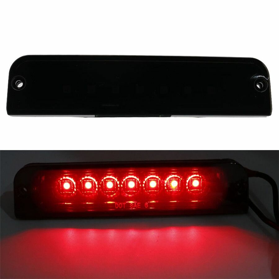 Для 1997-2006 Jeep Wrangler TJ Третий стоп-сигнал с высоким креплением Красный светодиодный задний фонарь x1