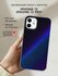 Чехол на Apple iPhone 12/12 Pro / Айфон 12/12 Про с принтом "Синий карбон"