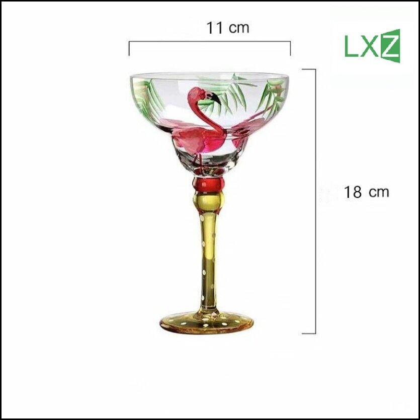 Стильная премиум кружка 270 мл из цветного хрусталя габариты 18 на 11 см