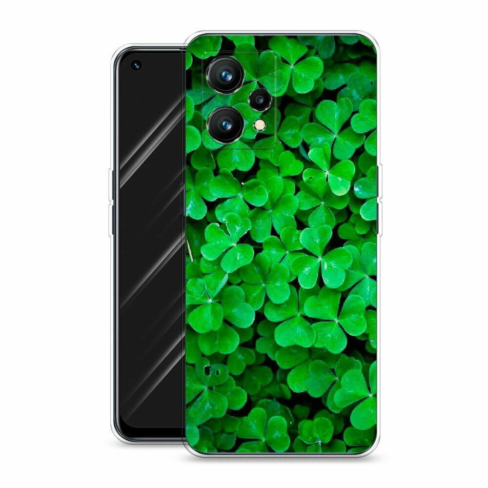 Чехол на Realme 9 4G/9 Pro Plus / Реалми 9 4G/9 Pro Plus с принтом "Клевер" — фото 1