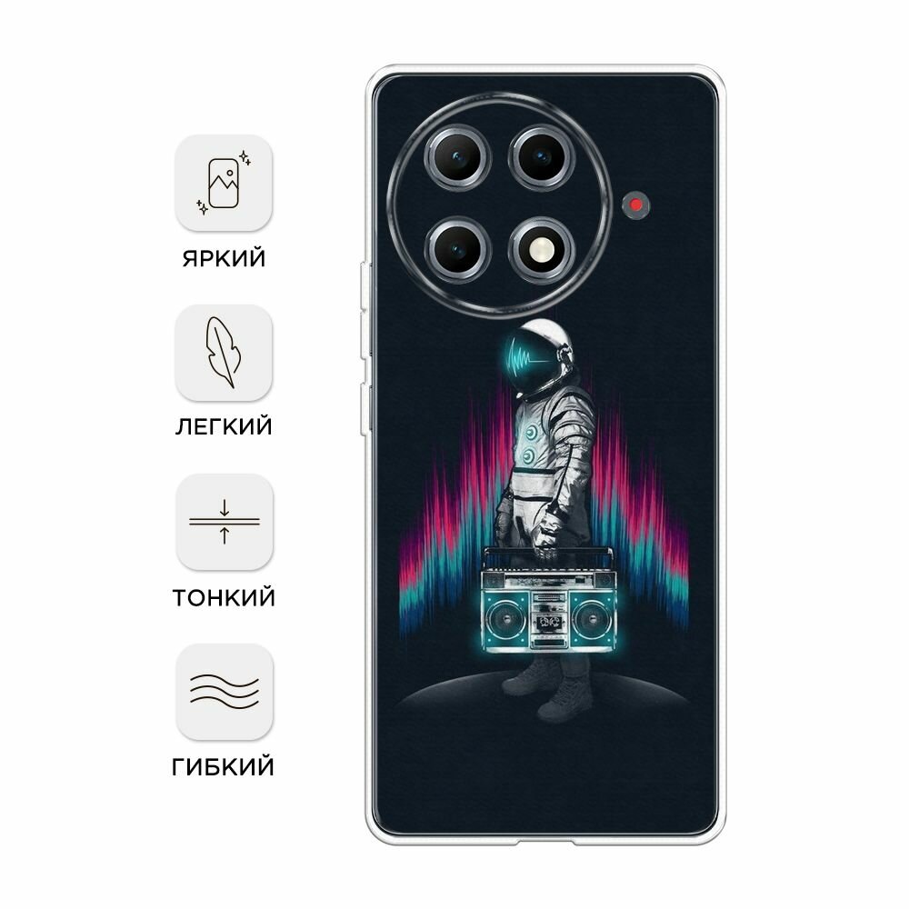 Чехол на Tecno Camon 30S Pro / Текно Камон 30S Про с принтом "Космическая вечеринка" — фото 1